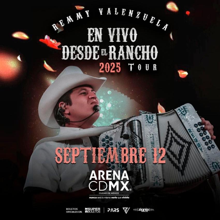Remmy Valenzuela en la Arena CDMX, Septiembre 2025 - Dónde Hay Feria