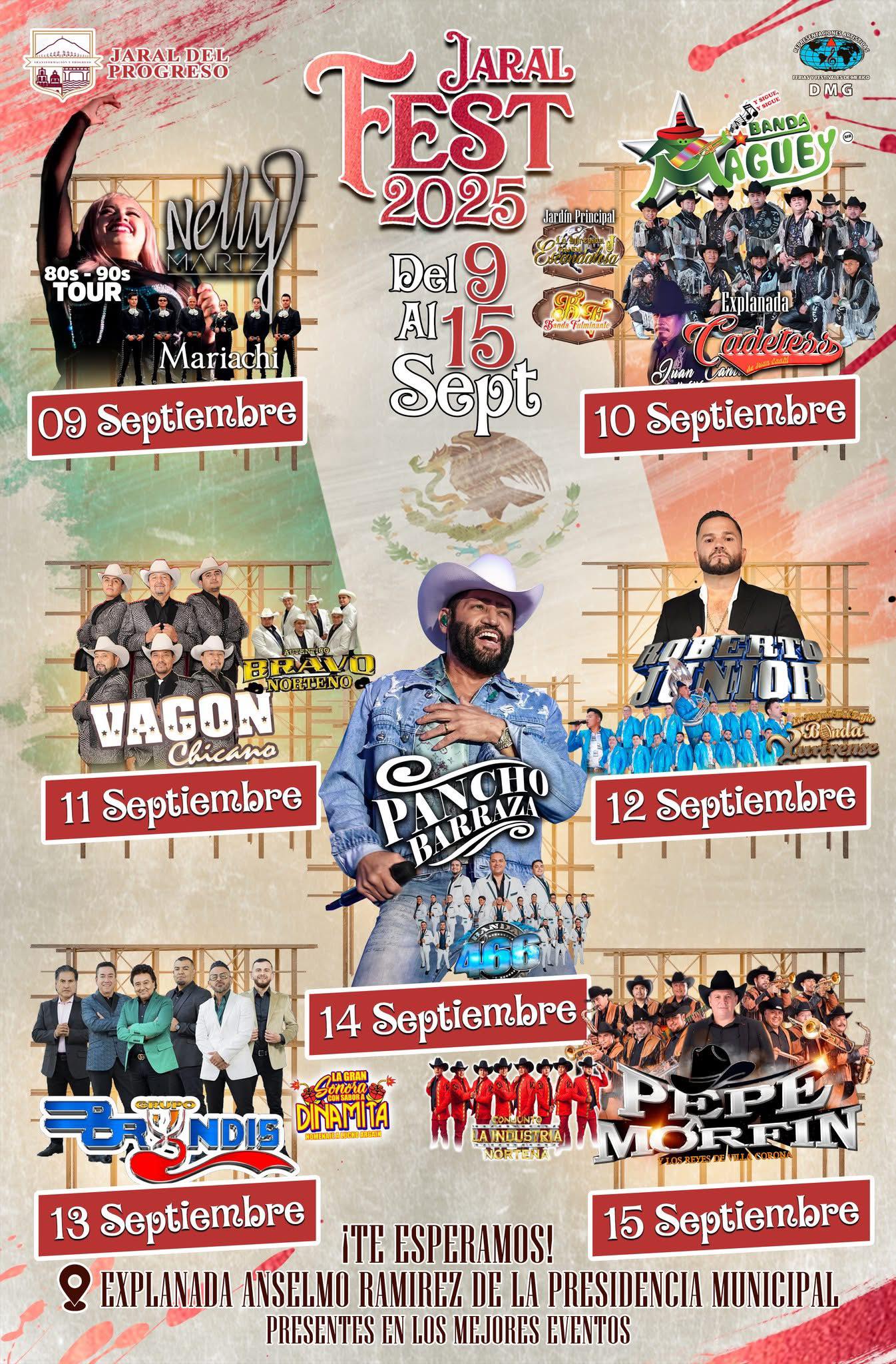 Fiestas Patrias Jaral del Progreso 2025 - Dónde Hay Feria